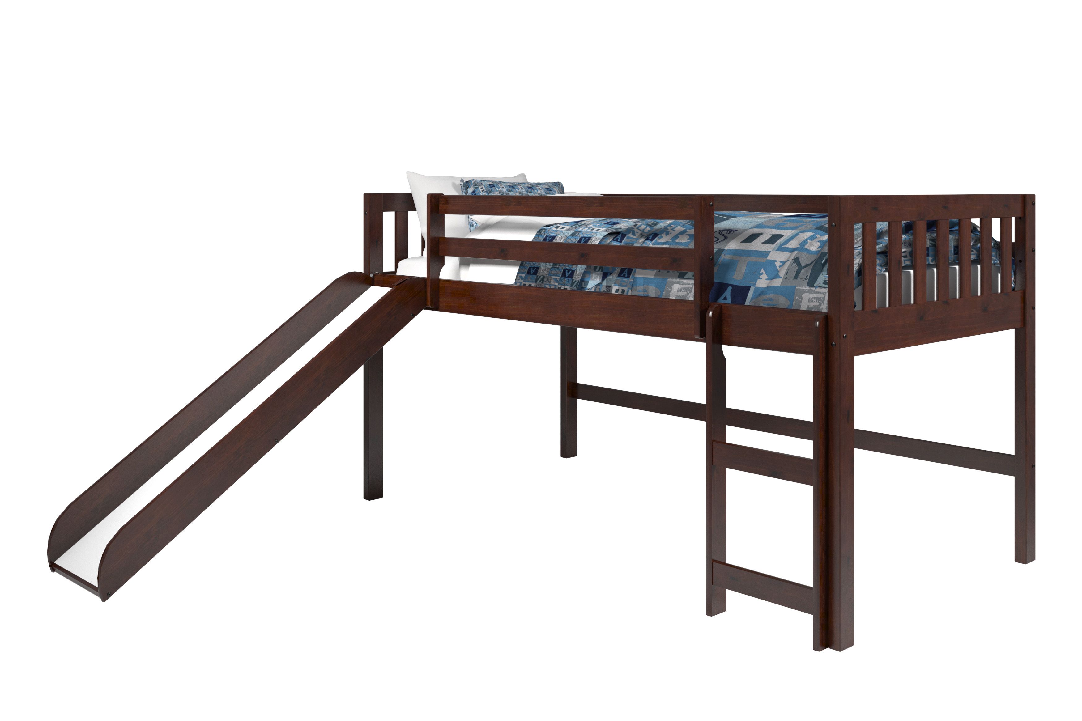 Donco Kids Brown Twin Mission Low Loft Baumgartner Furniture Auxvasse MO Columbia MO
