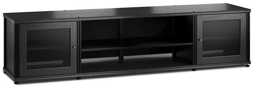Salamander Designs® Synergy System Black Oak 2-Door 87" AV Cabinet with ...