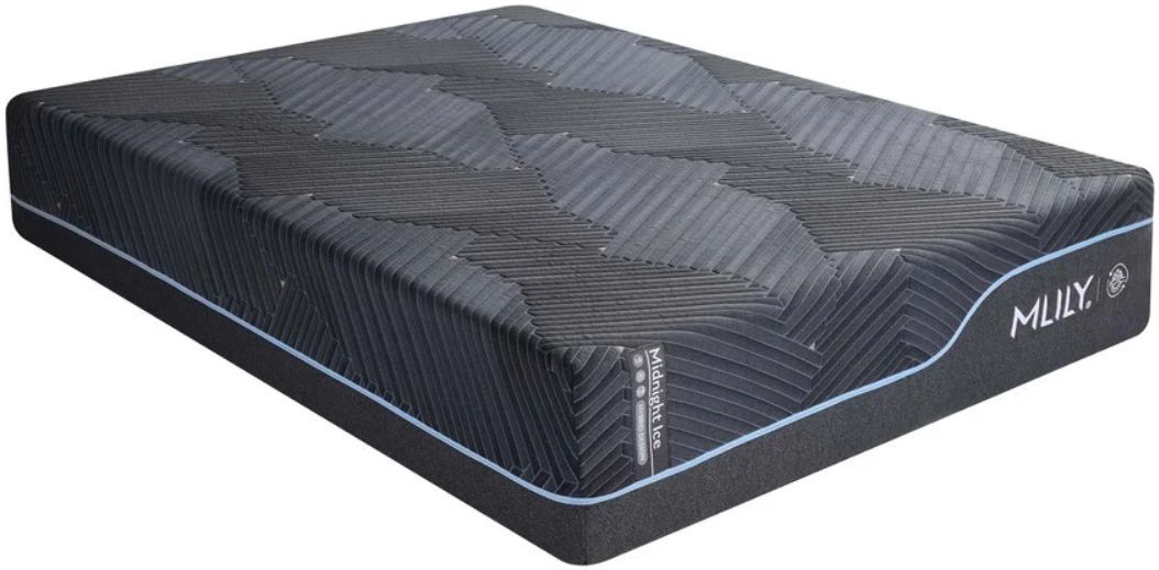MLILY® Midnight Ice 1.0 Hybrid 14" Firm Tight Top Queen Mattress in a ...