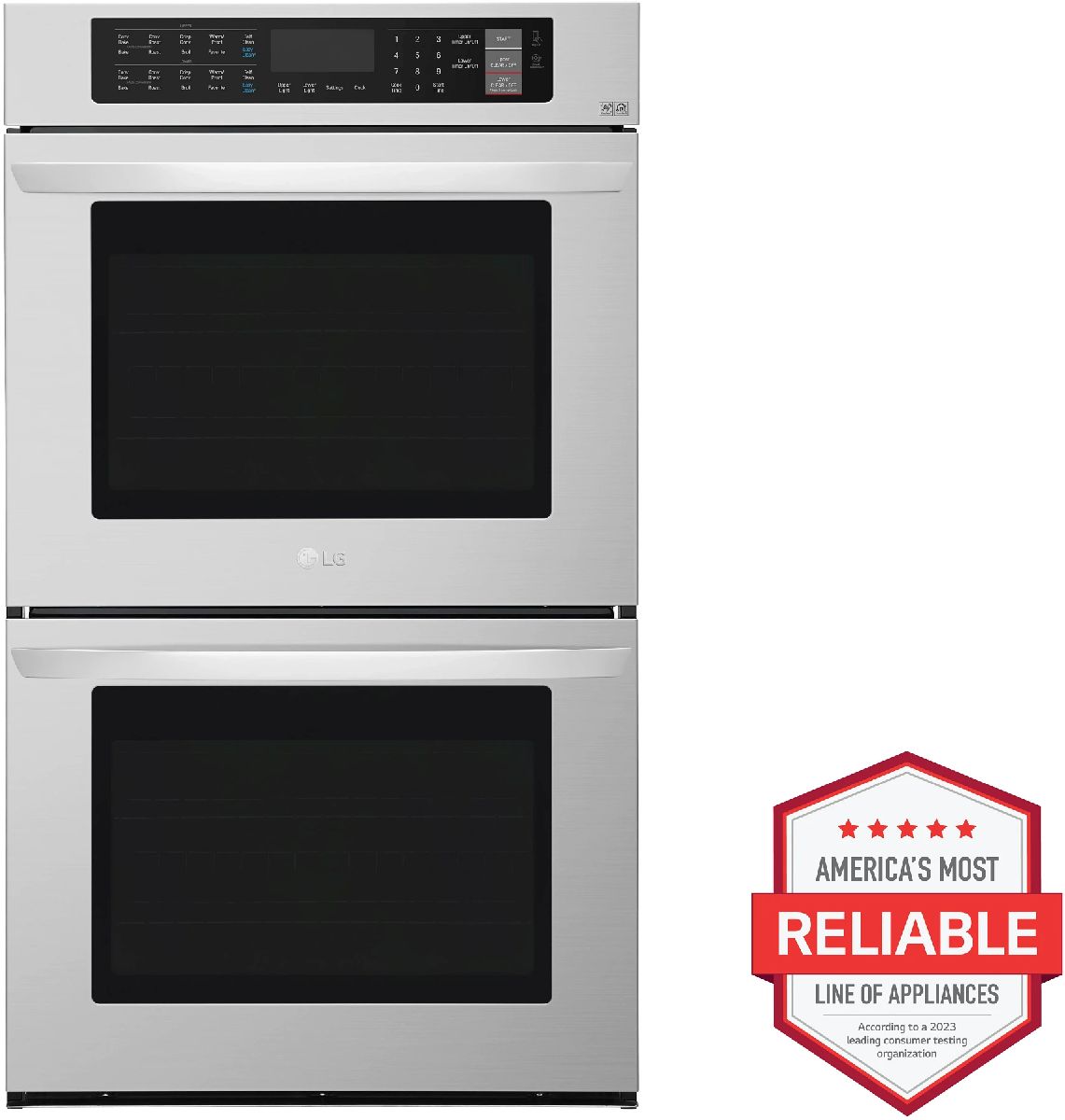 LG 30 Stainless Steel Double Electric Wall Oven Appliances in Sacramento from Masters Wholesale