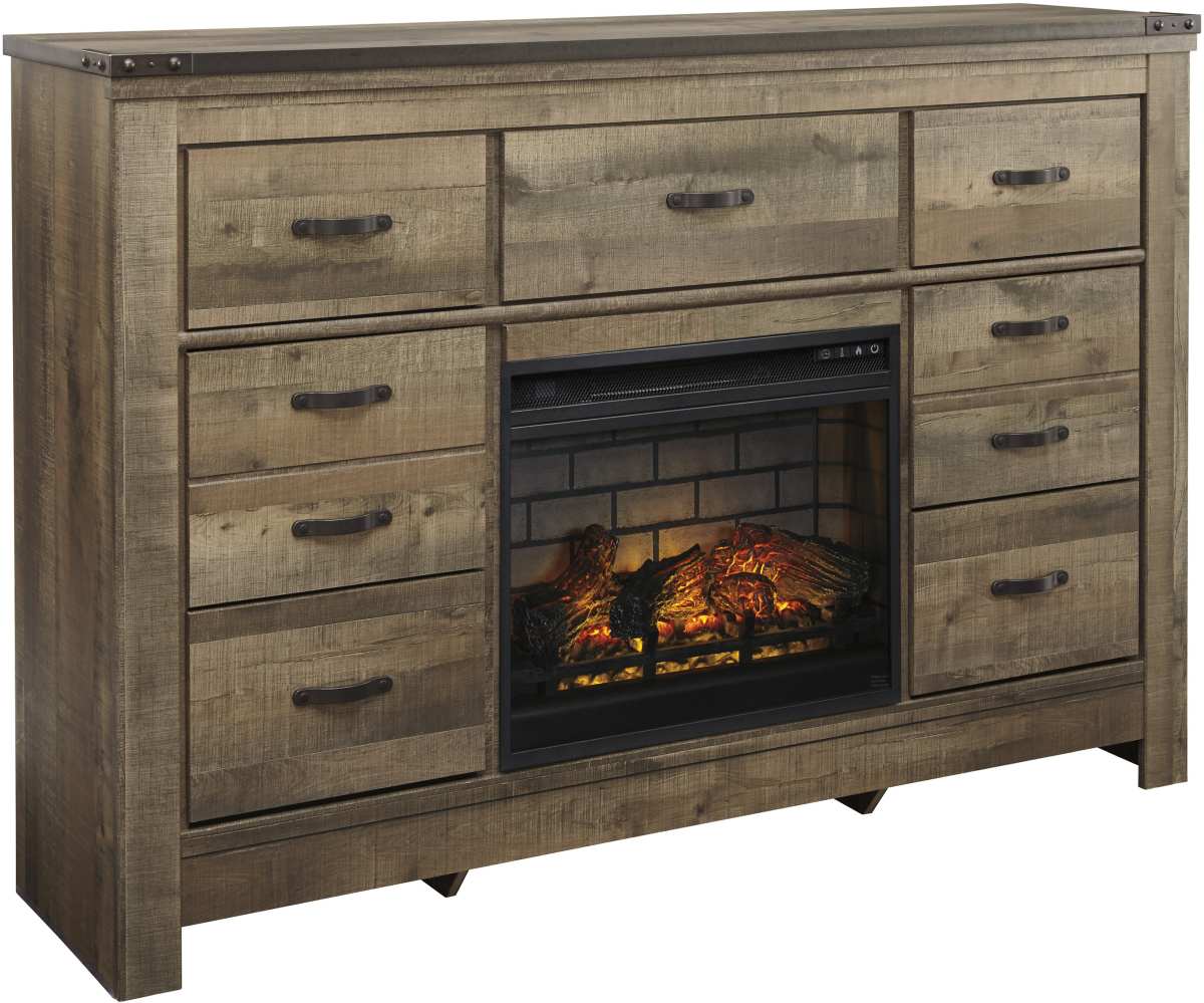 Dresser with fireplace store