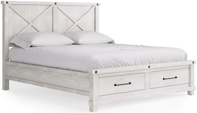Modus Furniture Yosemite White Full Storage Bed | Fischer Furniture ...