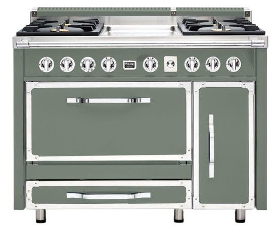 Viking® Tuscany 48" Eucalyptus Natural Gas Dual Fuel Range with Griddle ...