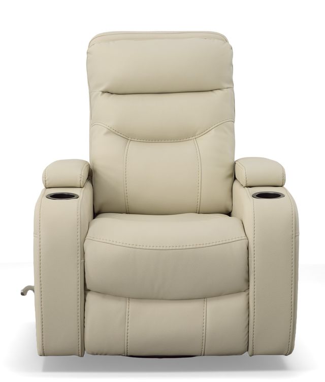 Man Wah Oyster Performance Fabric Swivel Glider Recliner | Miskelly ...