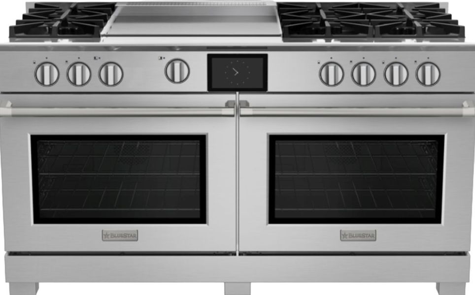 BlueStar® 60" Stainless Steel Pro Style Dual Fuel Range | Yale ...