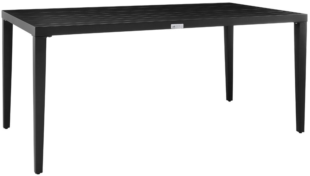 Armen Living Aileen Black Outdoor Patio Dining Table | Lacks Furniture ...