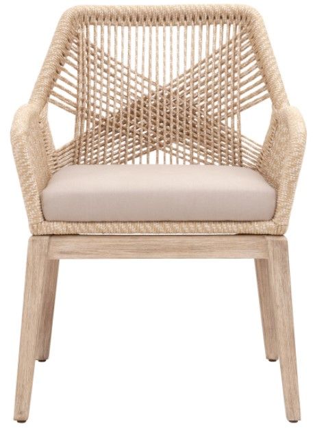 Essentials For Living® Woven Loom Sand Arm Chair | Marshall's Home ...