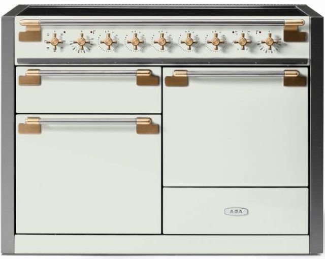 AGA™ Elise Series 48" White Freestanding Induction Range | KAM ...