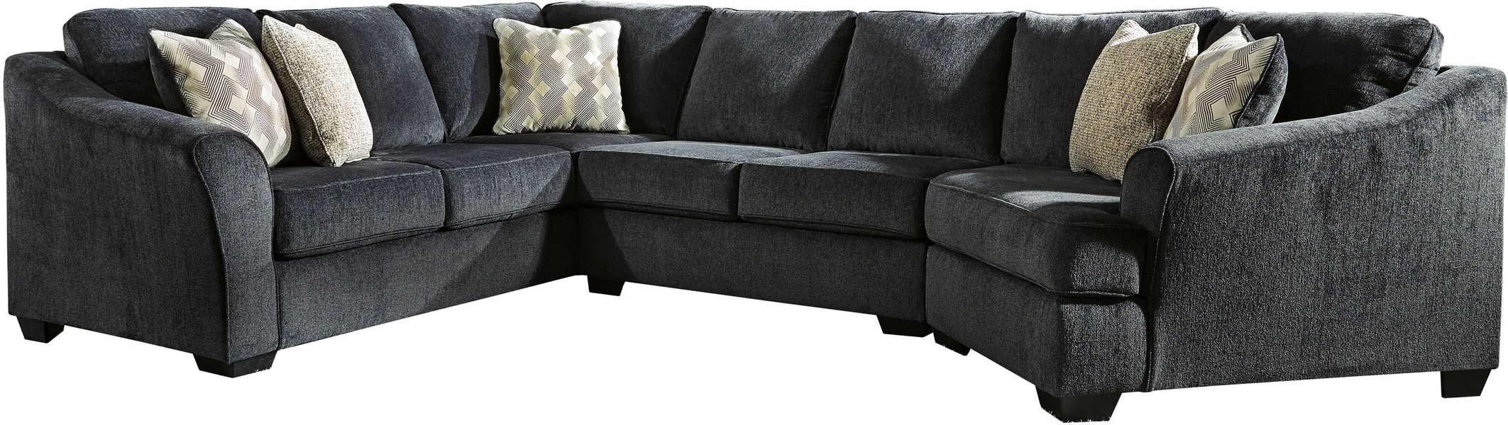 Signature Design by Ashley® Eltmann 3-Piece Slate Sectional with ...