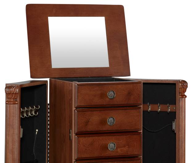 Powell Deep Cherry Jewelry Armoire 371 Furniture Brainerd MN