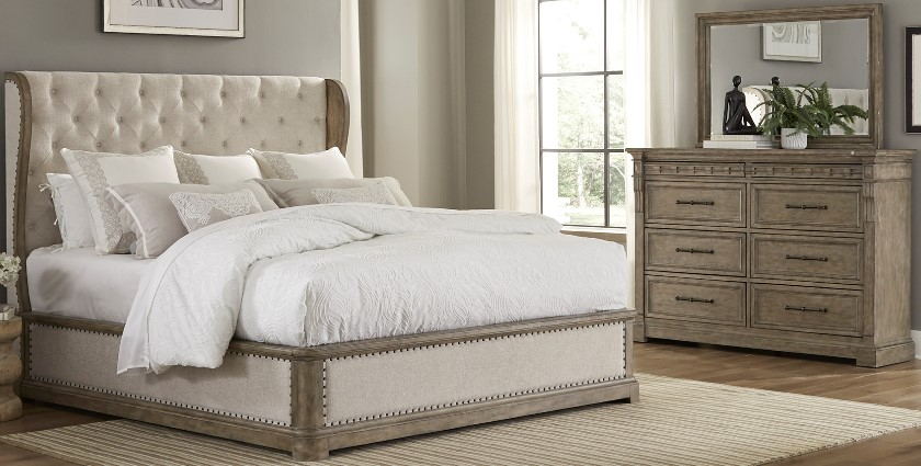 Liberty Furniture Town Country 3 Piece Cream Dusty Taupe Queen Bedroom Set Watson s Furniture Flooring and Appliance