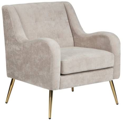 Crestview Collection Lanna Gold/White Accent Chair | The Cleveland ...