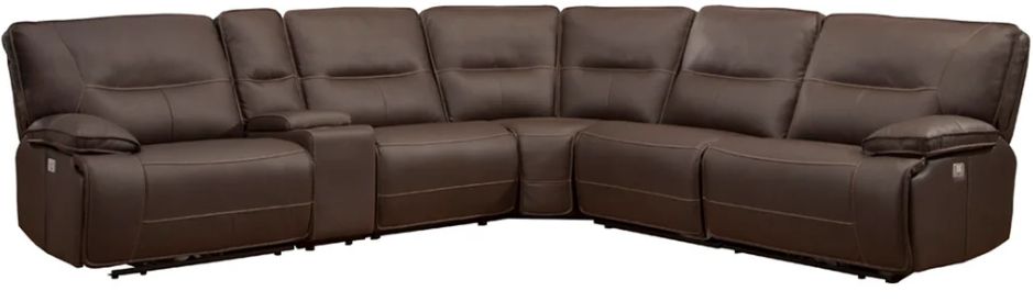 Parker House® Spartacus 6-Piece Chocolate Power Reclining Modular ...