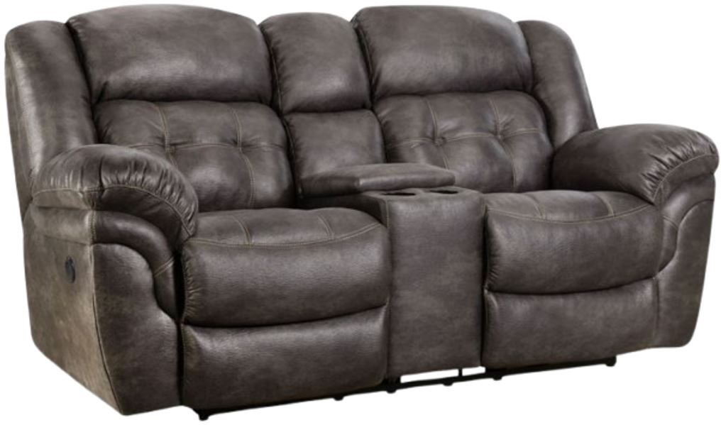 HomeStretch Frontier Charcoal Power Reclining Loveseat | Pieratt's
