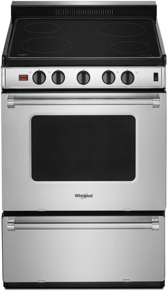 Whirlpool® 24" Stainless Steel Freestanding Electric Range | North Iowa ...