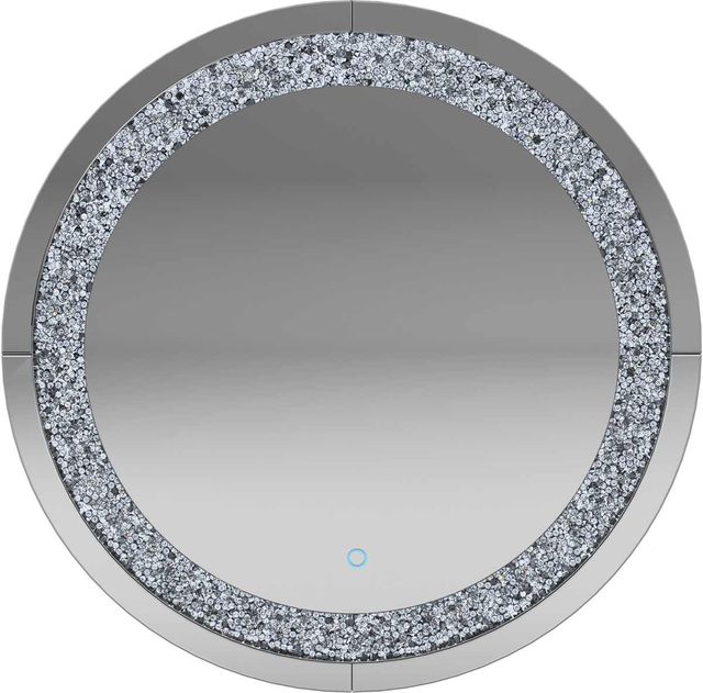 Coaster® Landar Silver Wall Mirror | Fischer Furniture | Rapid City, SD