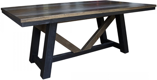 International Furniture Direct Antique Multi-Colored Dining Table ... International Furniture Direct Antique Multi-Colored Dining Table ...