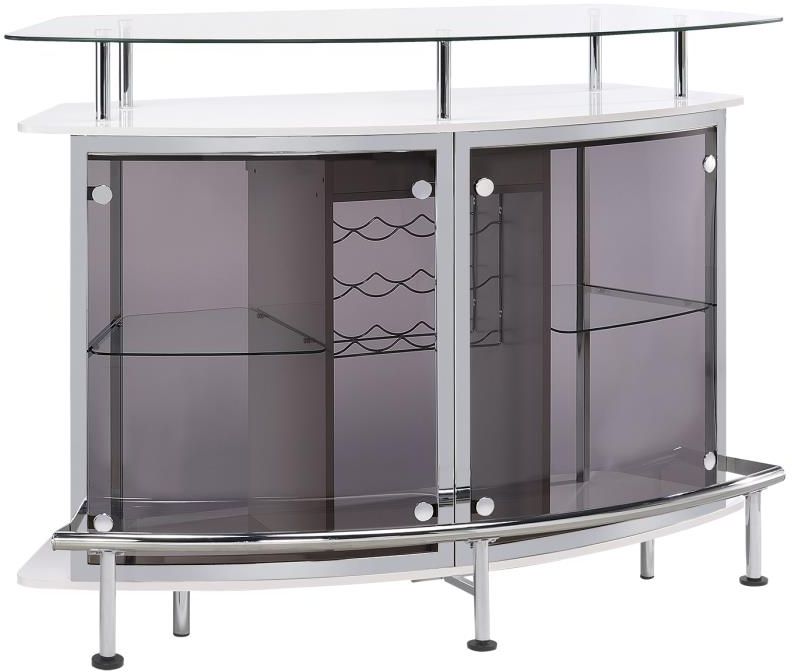 Coaster contemporary bar unit store