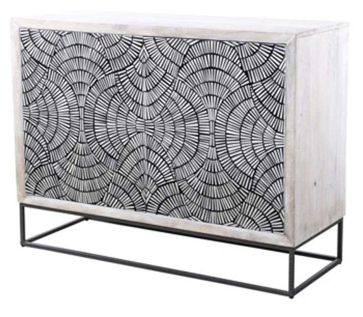 Bassett Mirror Magnolia White Bar Cabinet Bob Mills Furniture