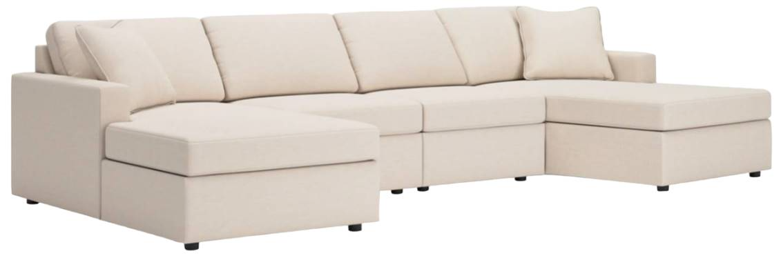 Signature Design by Ashley Modmax 4 Piece Oyster Double Chaise Sectional Midwest Clearance Center St. Louis area