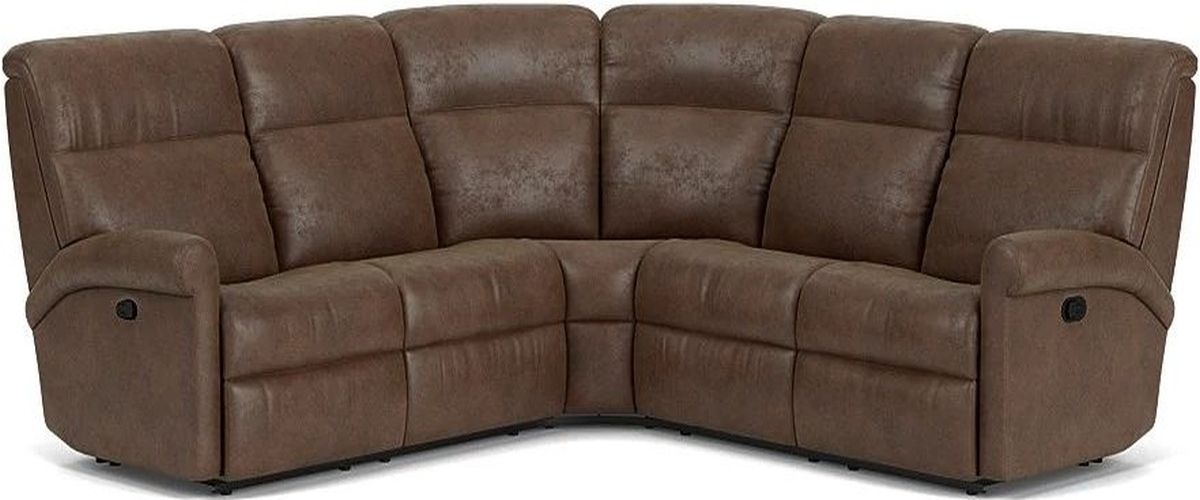 Flexsteel Davis Marble Reclining Sectional Brownie Furniture Virginia MN