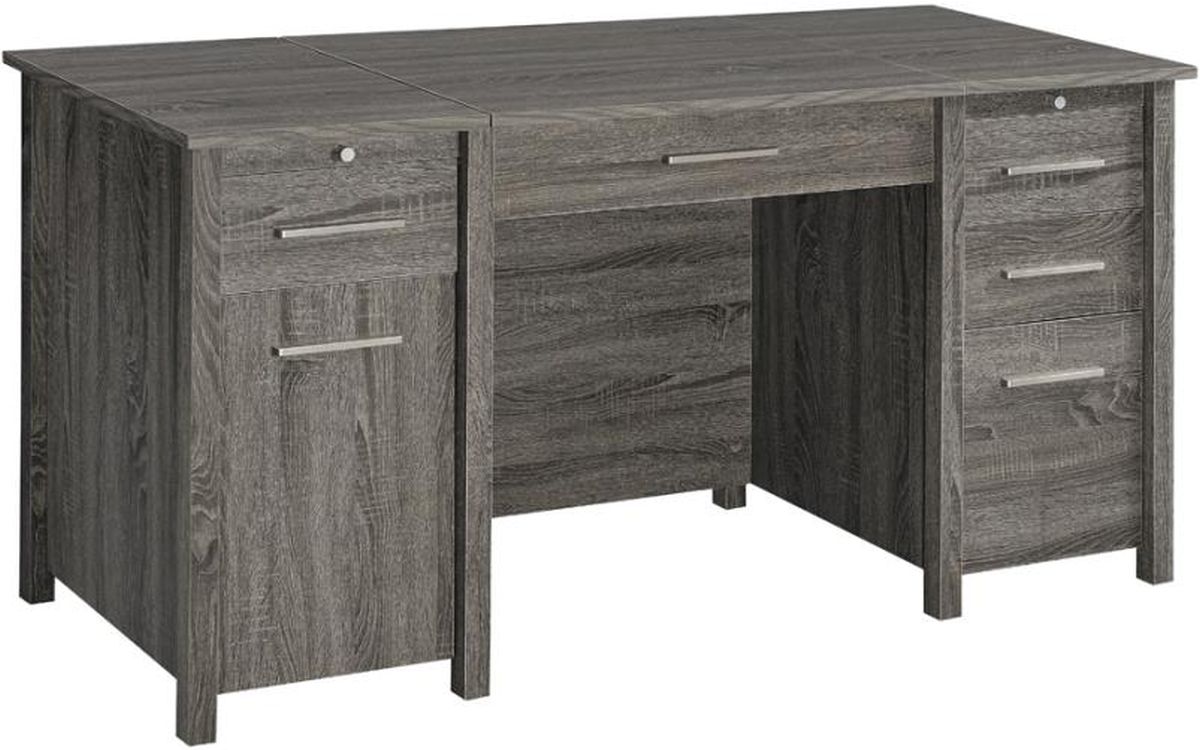 Weathered grey desk store