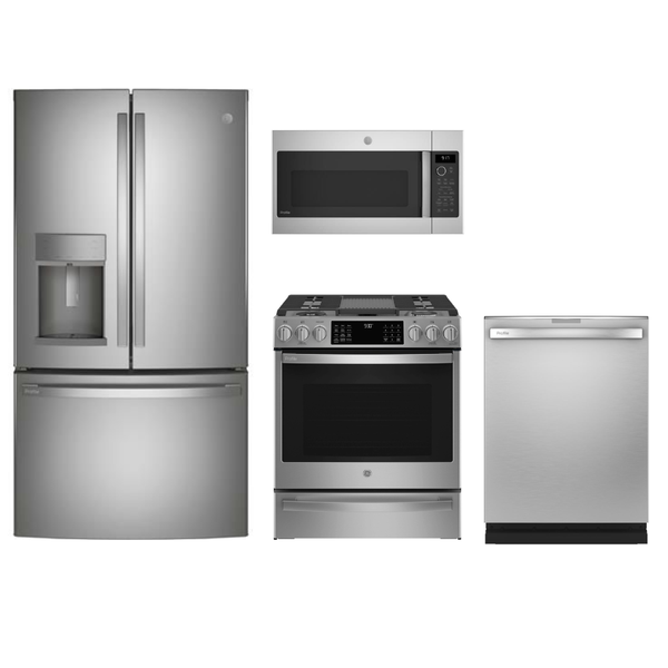 GE Profile 4 Piece Stainless Steel Kitchen Package| Don's Appliances ...