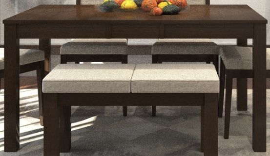 Tomali Noisette Rectangular Dining Table with Two Extension Leaves ...