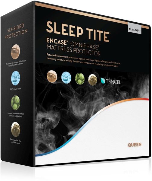 Malouf® Tite® Encase® Omniphase™ Split Queen Mattress Protector ...
