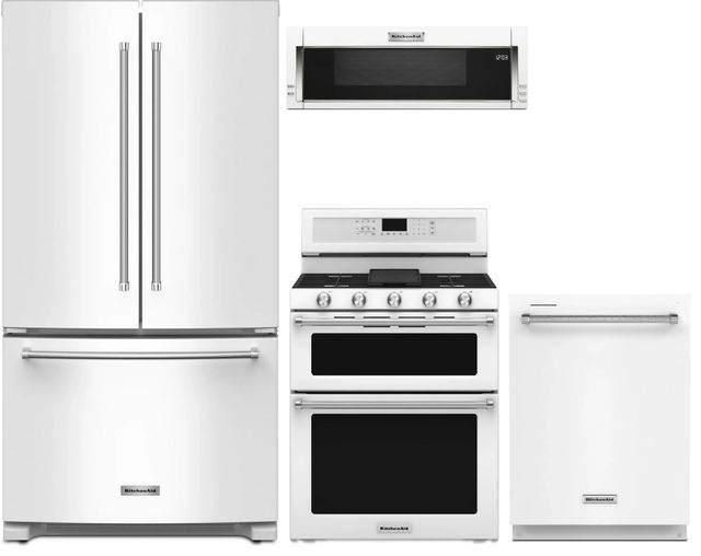 KitchenAid Kitchen Double Oven Package in White | Appliance Direct ...