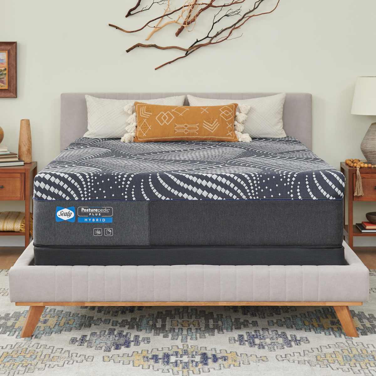 Sealy Posturepedic Plus High Point 14 Hybrid Soft Tight Top Split King Mattress Includes 2 Pieces