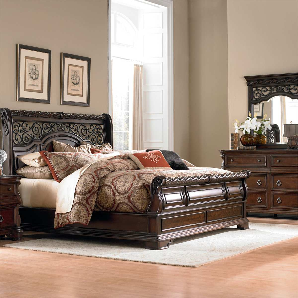Liberty Furniture Arbor Place 3 Piece Brownstone King Bedroom Set