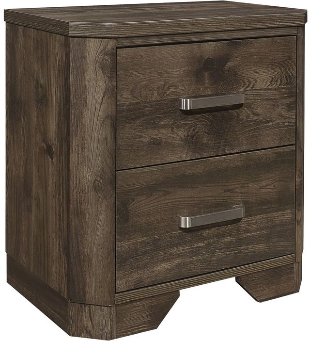 Homelegance® Jocelyn Rustic Brown Nightstand | Furniture Time