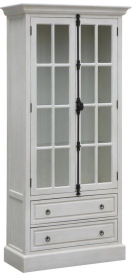 Crestview Collection Coventry White Curio | The Cleveland Furniture ...