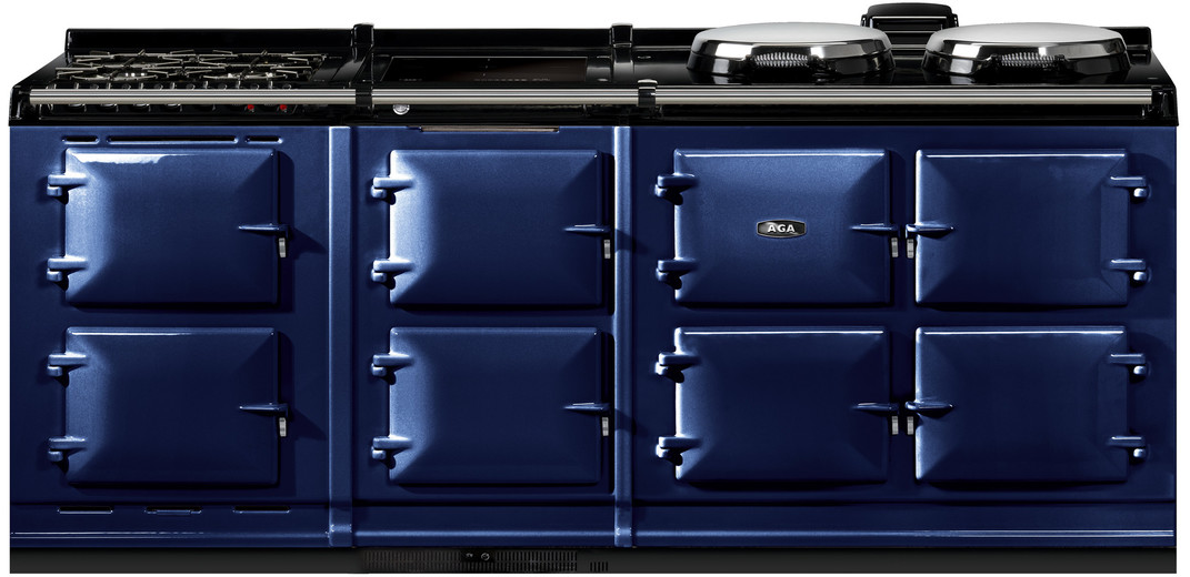 AGA™ Classic R7 210 83" Dark Blue Pro Style Slide In Dual Fuel Range ...