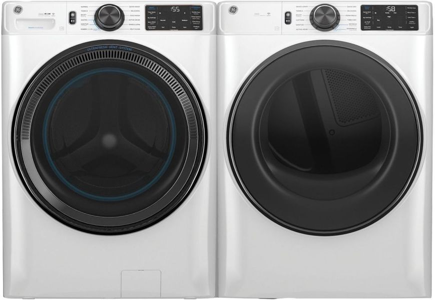 GE® White Front Load Washer & Gas Dryer Laundry Pair | Famous Tate ...