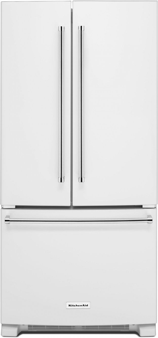 KitchenAid® 22.1 Cu. Ft. White French Door Refrigerator | Tom & Al's ...