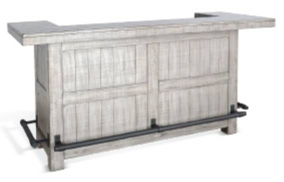 Sunny Designs™ Alpine Grey 80" Bar | Furniture Time