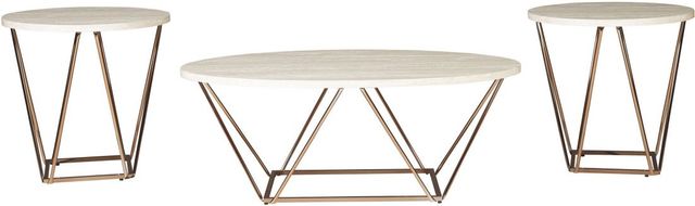Signature Design by Ashley® Tarica 3-Piece Two-Tone Occasional Table ...