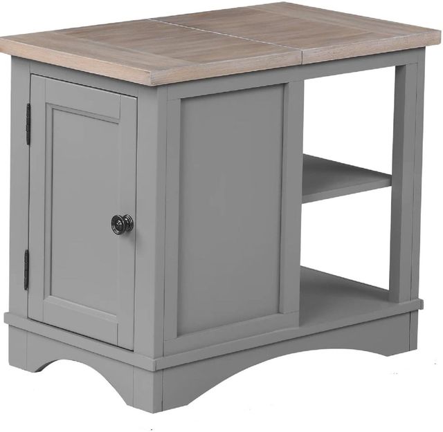 Parker House® Americana Modern Dove Chairside Table with Weathered ...