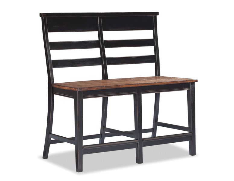 Intercon Winchester Ladder Back Counter Height Bench | Fischer's ...