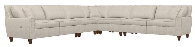 La-Z-Boy® Edie Duo® 5-Piece Buff Power Reclining Sectional | Meubles & Nous