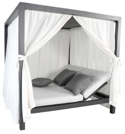 CabanaCoast® Customizable Muse Aluminum Outdoor Cabana Daybed Sling ...