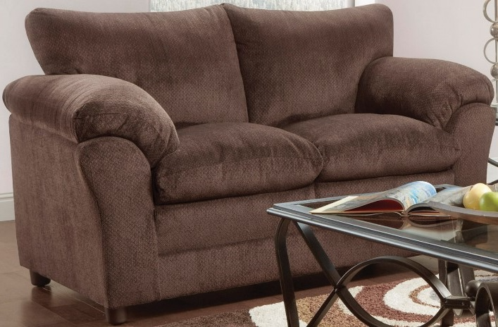 American Wholesale Furniture Kennedy Chocolate Loveseat Crane s L M Appliance Center