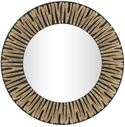 Deco Marche Black/Gold Wall Mirror | Fischer Furniture | Rapid City, SD