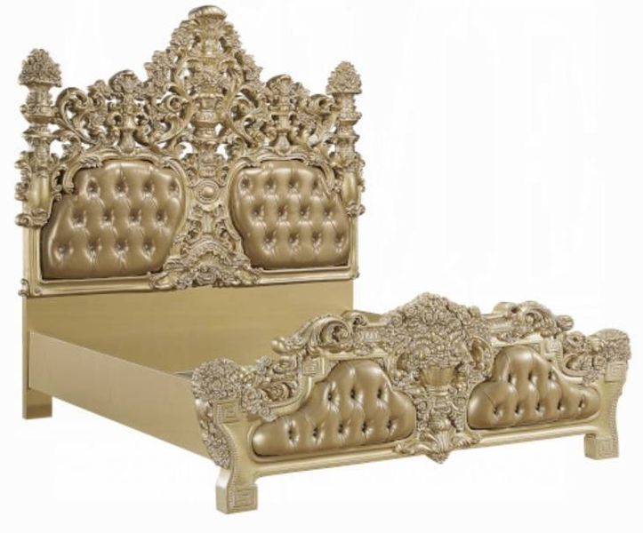 ACME Furniture Seville Gold Eastern King Panel Bed | LFD Home ...