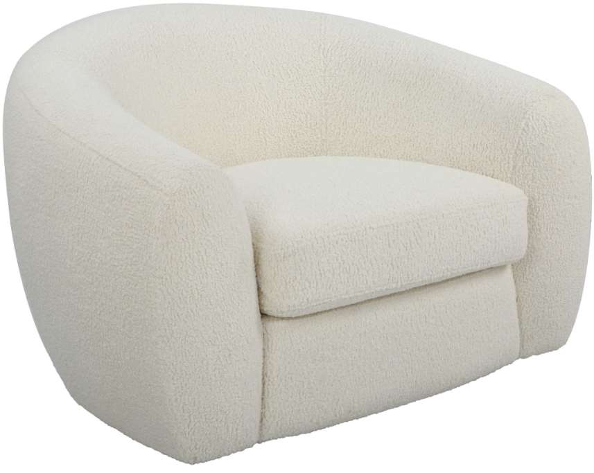 Uttermost Capra Off White Swivel Chair Lux Furniture Gallery Herndon VA