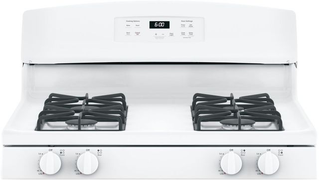 GE® 30" White Free Standing Gas Range | The Appliance Store