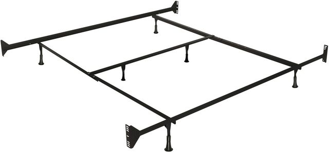 Beaudoin Black Headboard/Footboard Bed Frame | Bonanza Furniture