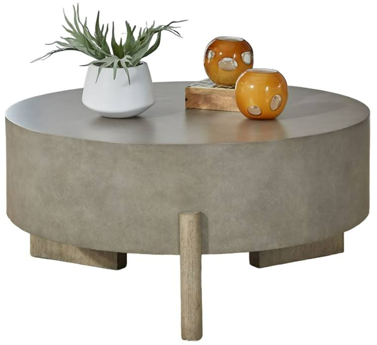 Liberty Furniture Affinity Concrete Dusty Taupe Cocktail Table